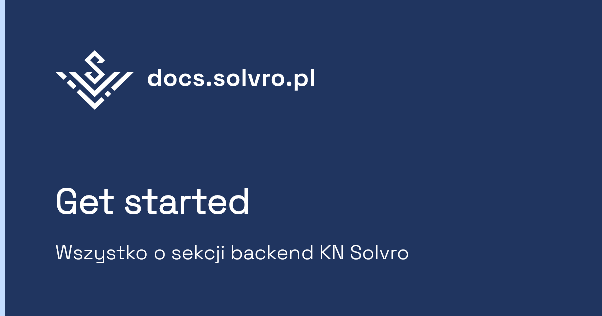 Get started | Solvro